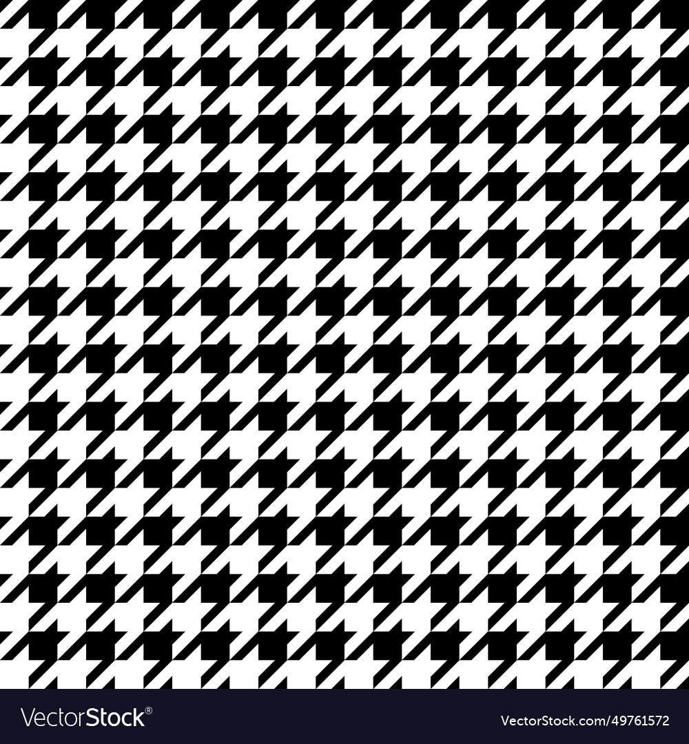 Houndstooth check seamless pattern Royalty Free Vector Image