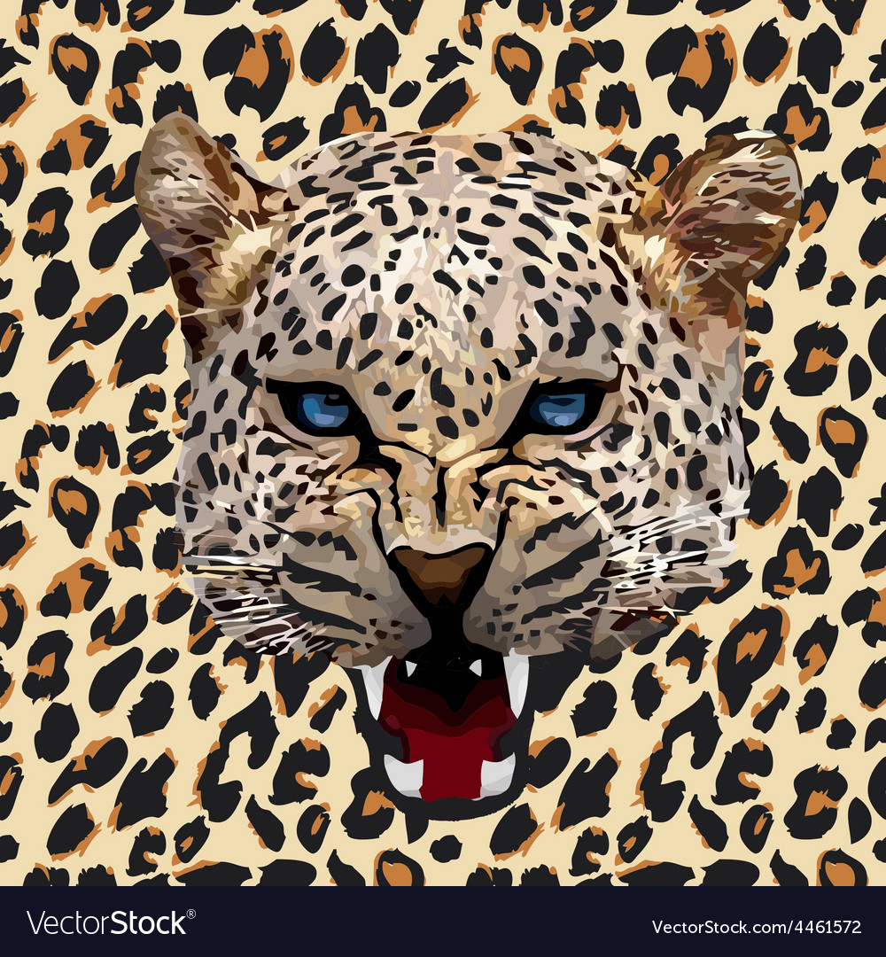 Leopard pattern Royalty Free Vector Image - VectorStock