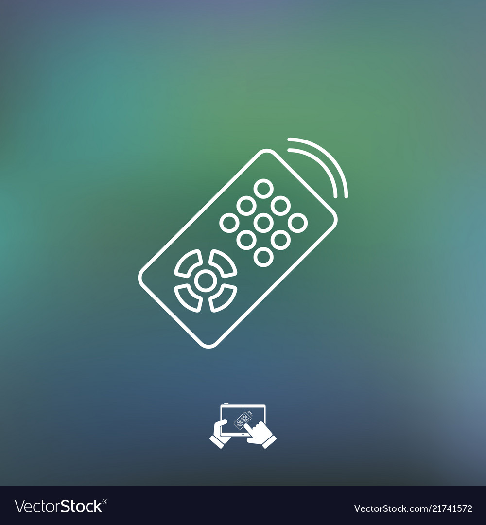 Remote control icon - thin series Royalty Free Vector Image