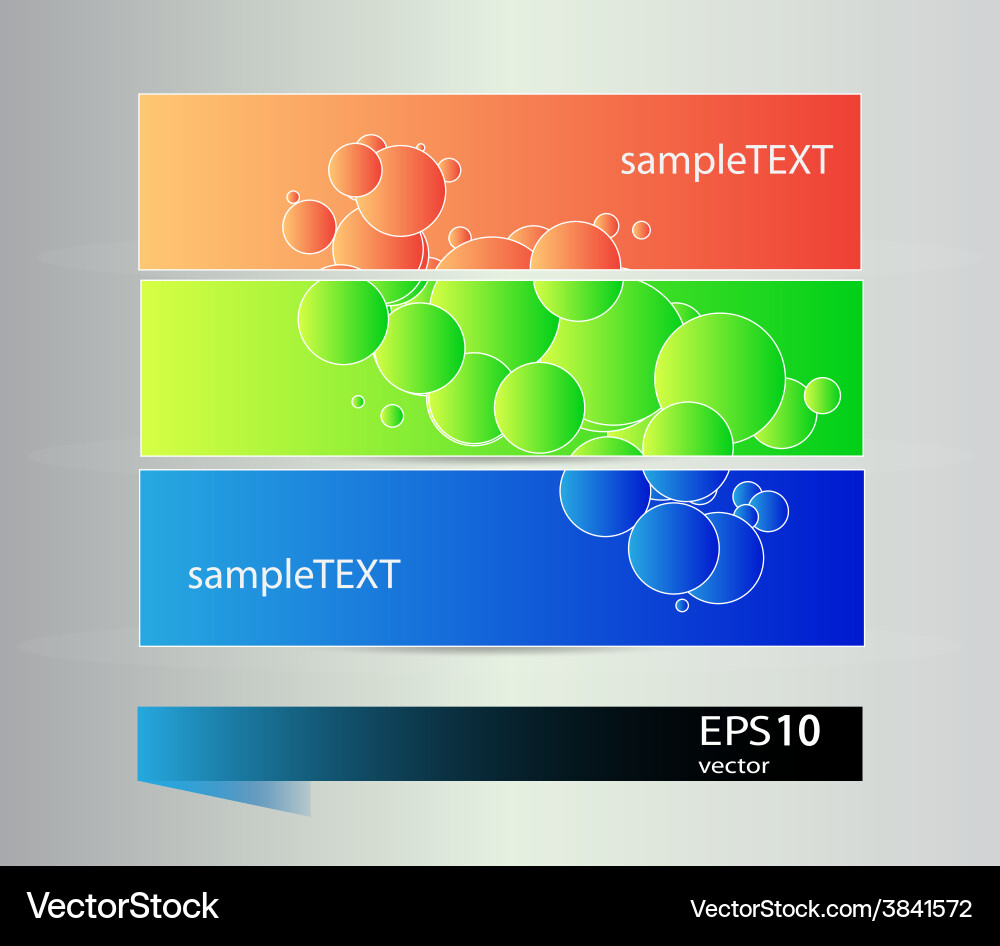 Set of colorful banners Royalty Free Vector Image