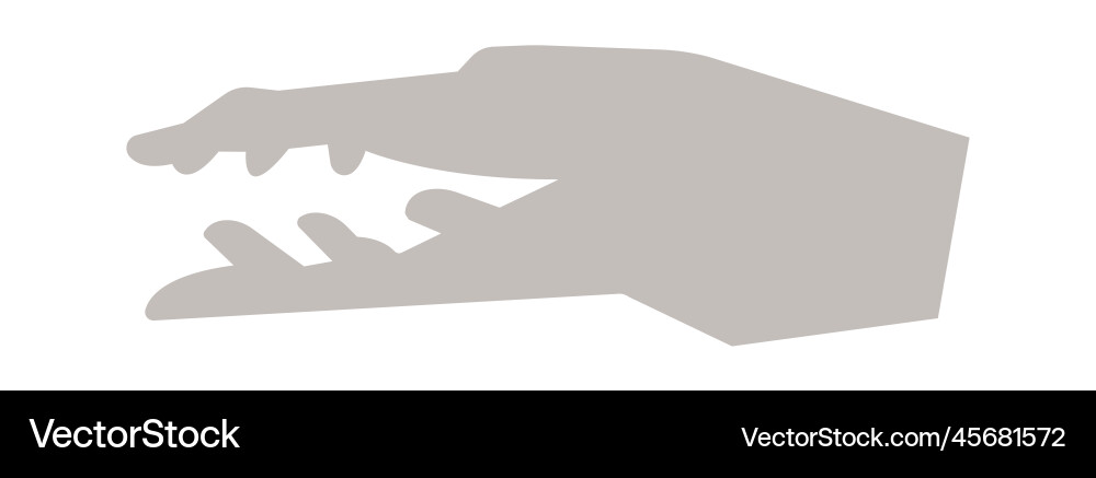 Shadow animal flat icon crocodile silhouette Vector Image