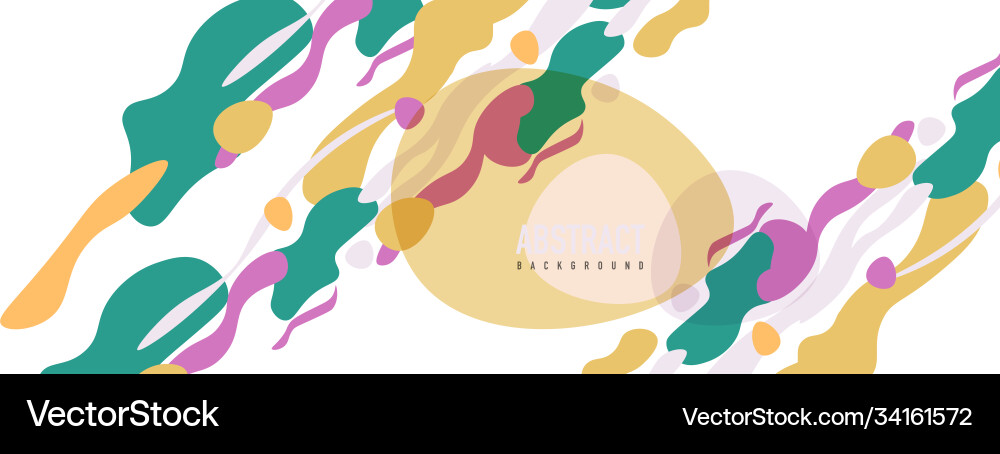 Trendy liquid style shapes abstract design Vector Image