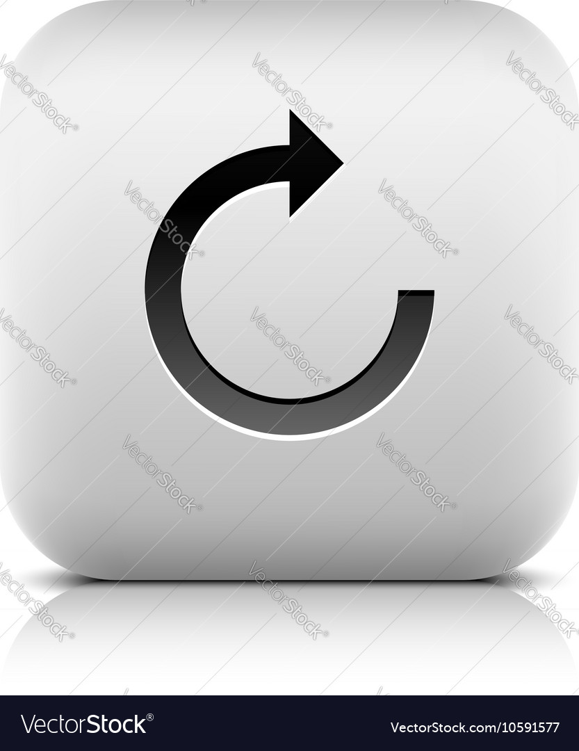 Arrow reset loop refresh reload rotation icon Vector Image