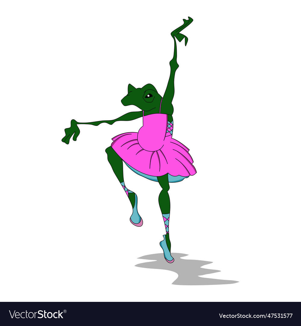 Frog dancing Royalty Free Vector Image - VectorStock