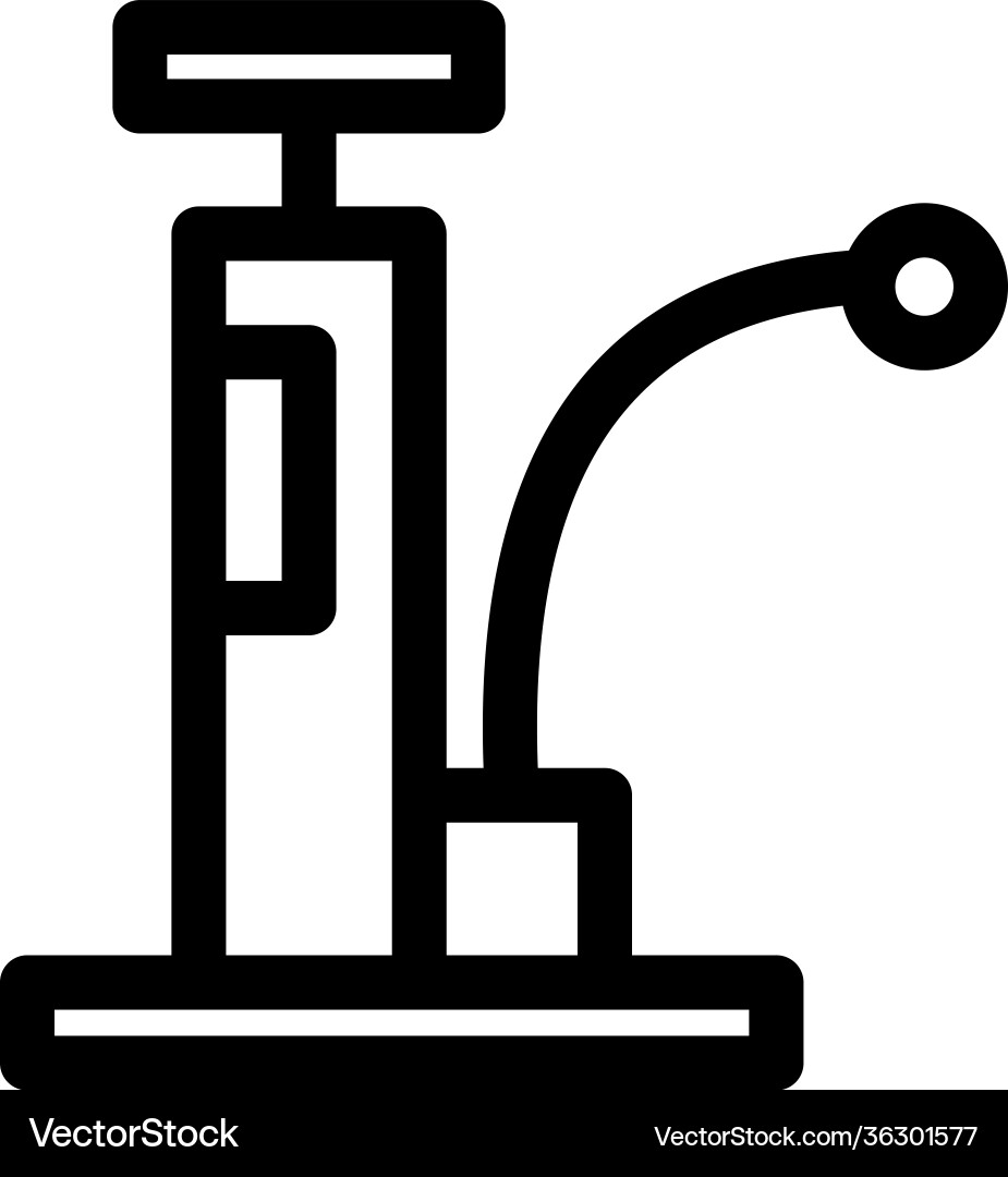 Pump icon or logo isolated sign symbol Royalty Free Vector