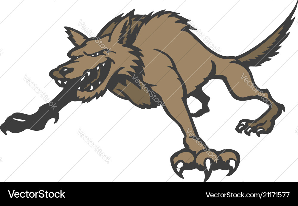 Wolves cartoon animal character Royalty Free Vector Image
