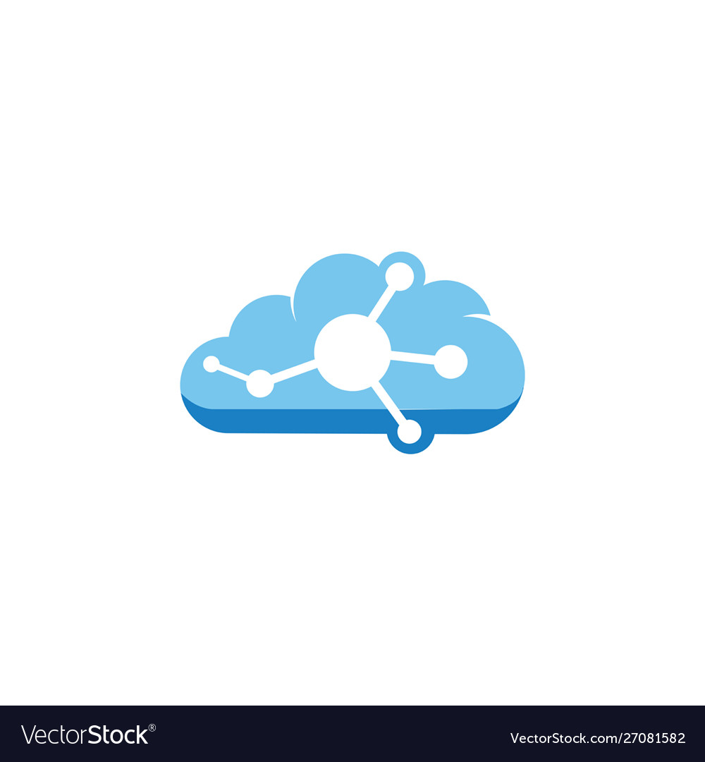 Cloud logo template Royalty Free Vector Image - VectorStock