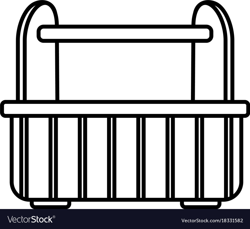 Empty toolbox isolated Royalty Free Vector Image