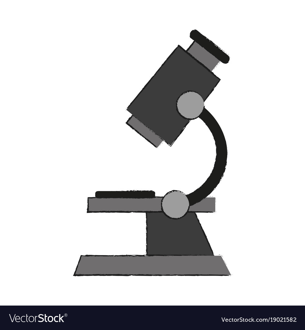 Microscope laboratory tool Royalty Free Vector Image