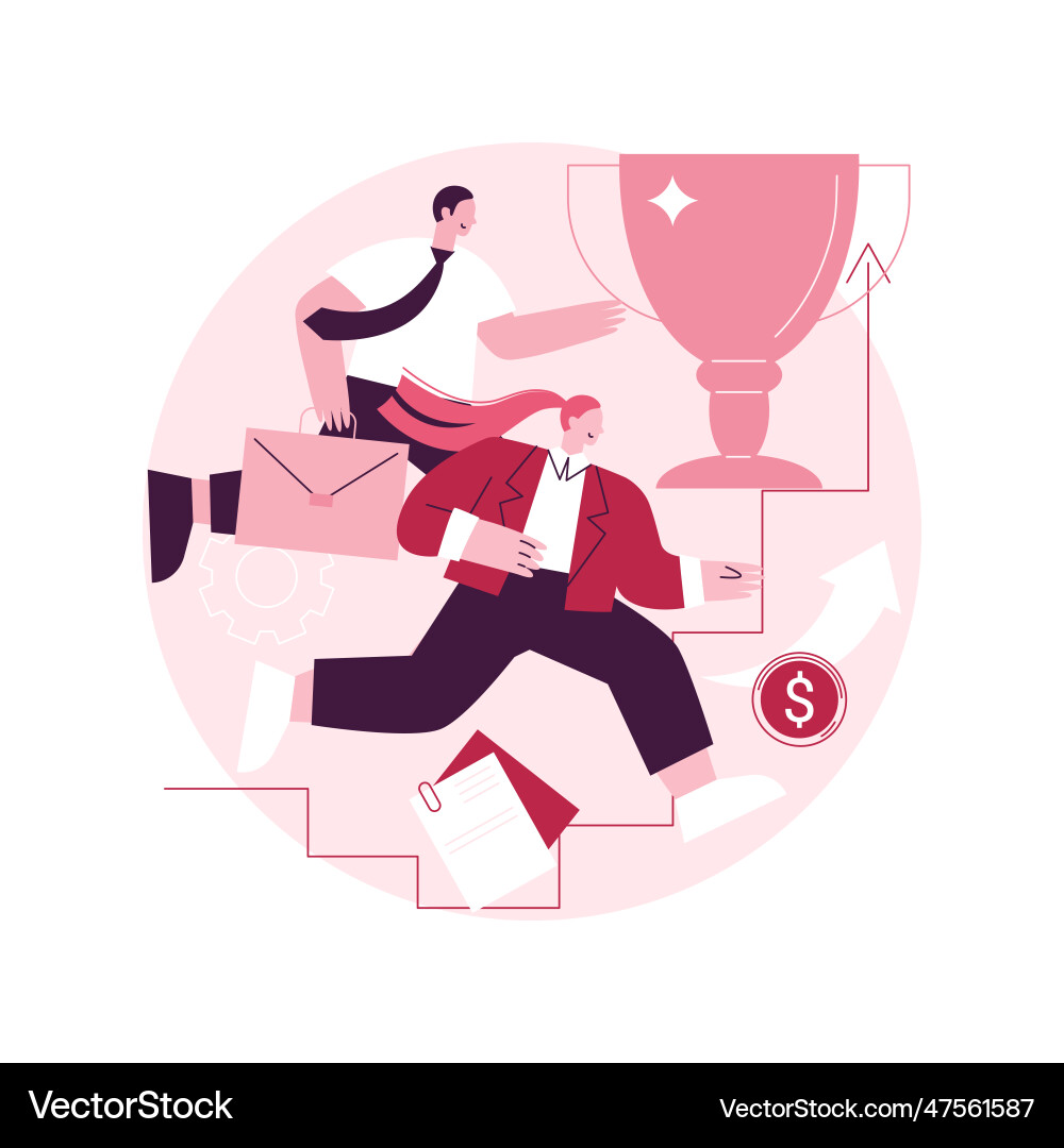 Business leadership abstract concept Royalty Free Vector