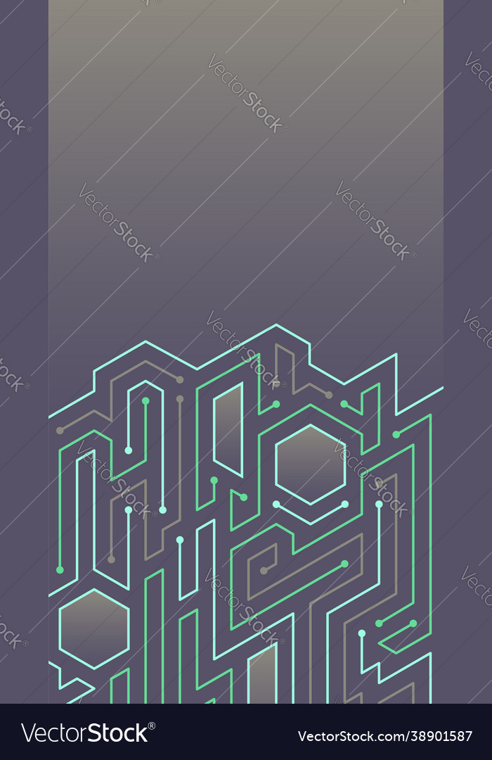 Chip concept future cyberpunk computer elements Vector Image