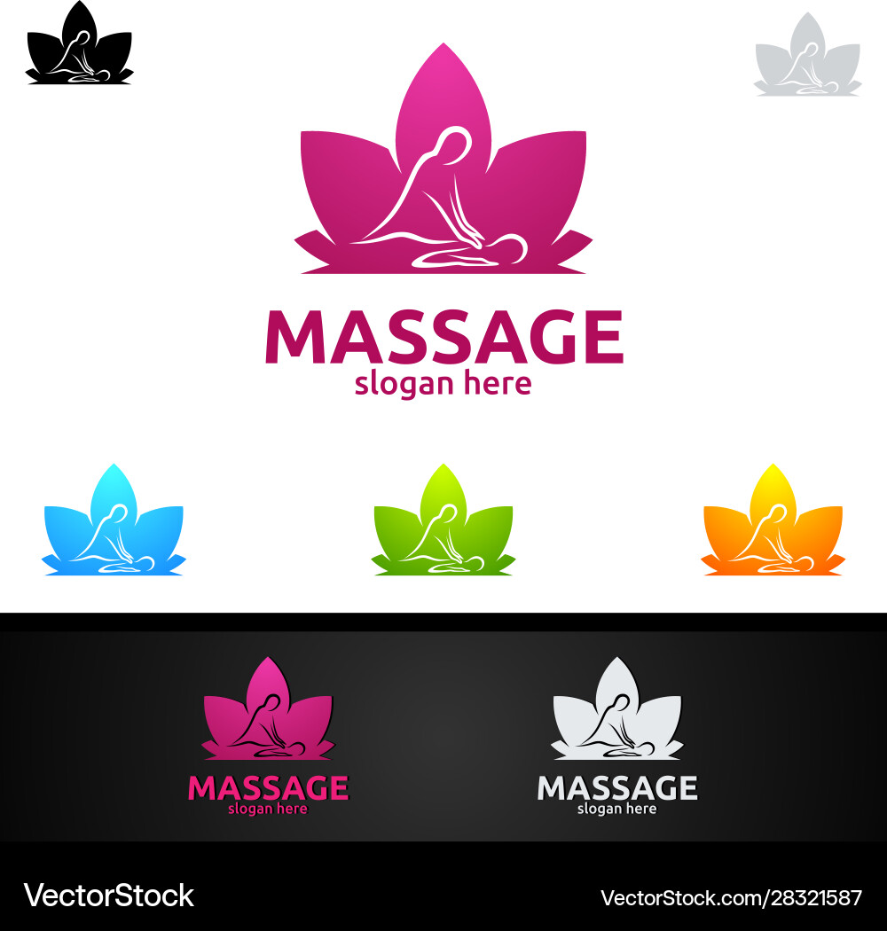 Chiropractic massage back pain and osteopathy Vector Image