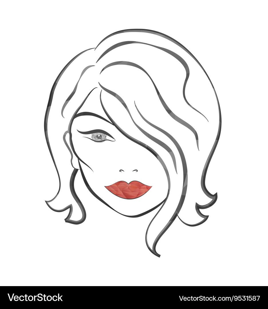 Crystal abstract woman Royalty Free Vector Image