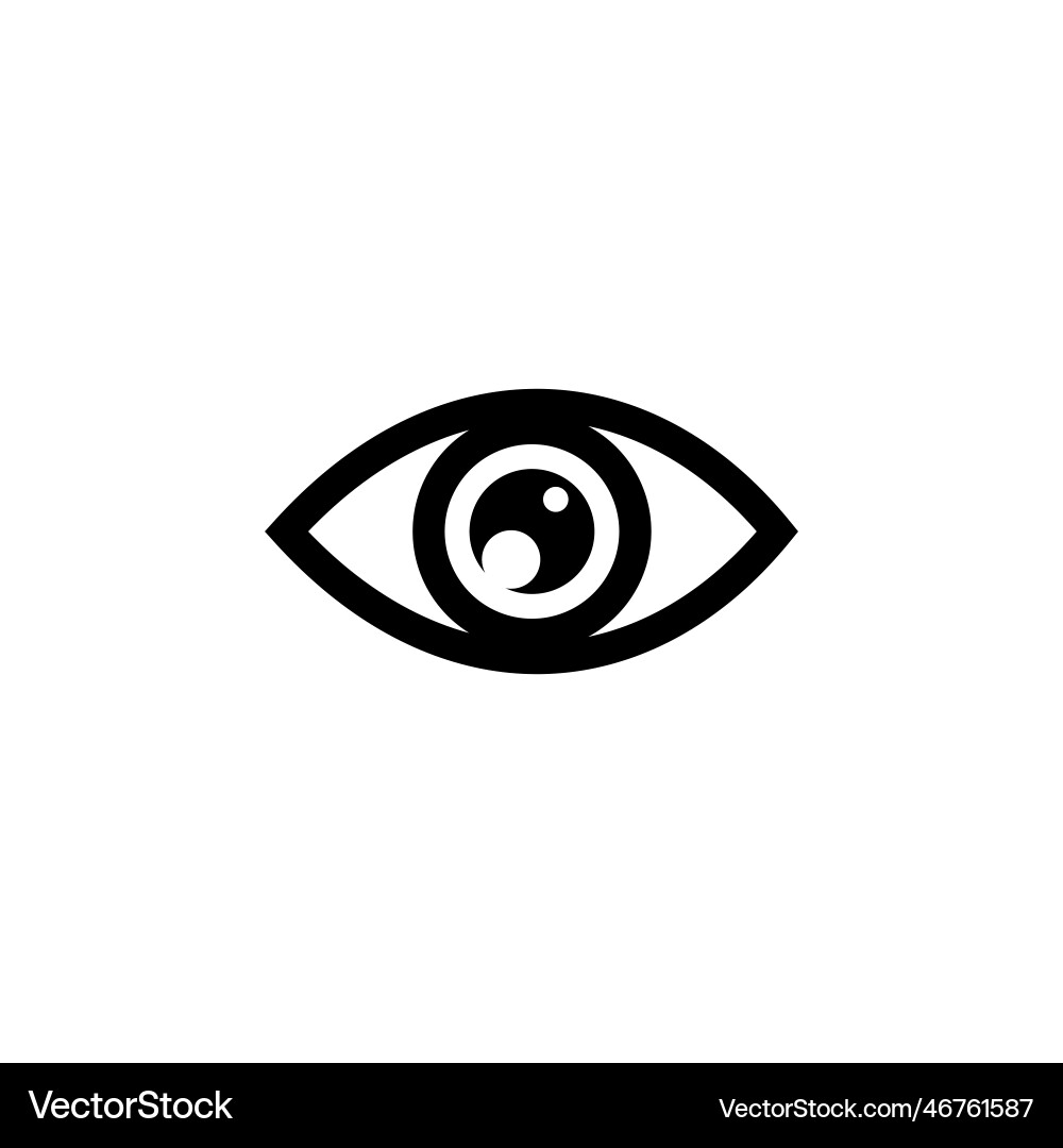 Eye icon icon look and vision icon Royalty Free Vector Image