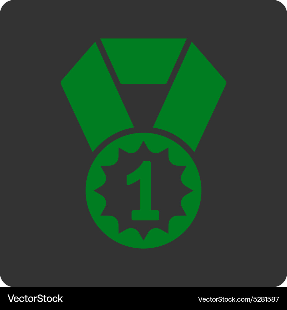 First place icon from award buttons overcolor set Vector Image