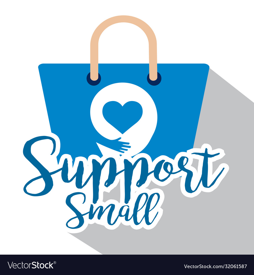 Support small poster Royalty Free Vector Image