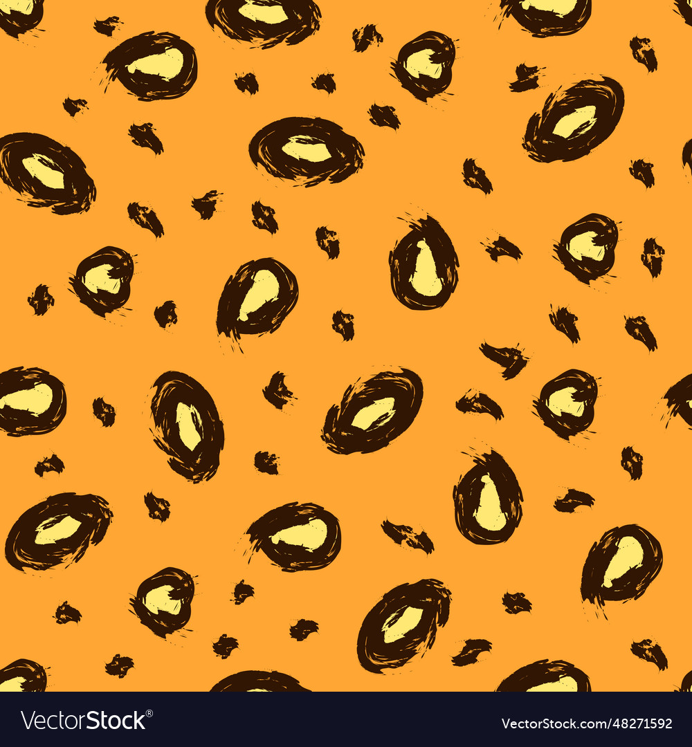 Abstract leopard seamless pattern animal Vector Image