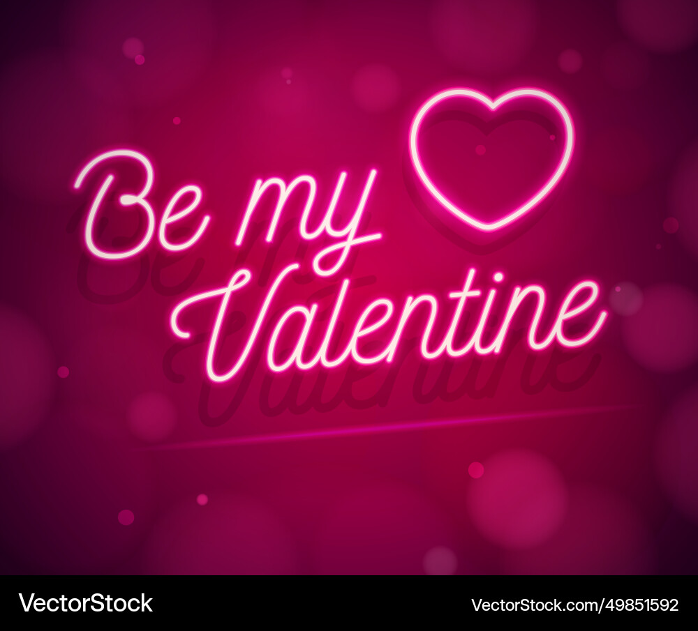 Be my valentine greeting card Royalty Free Vector Image