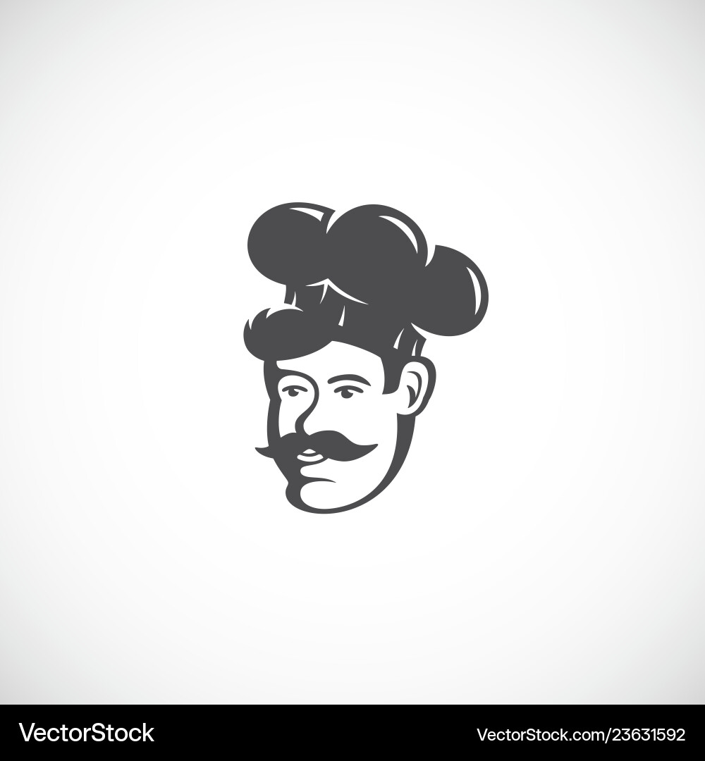 Chef abstract sign symbol or logo template Vector Image