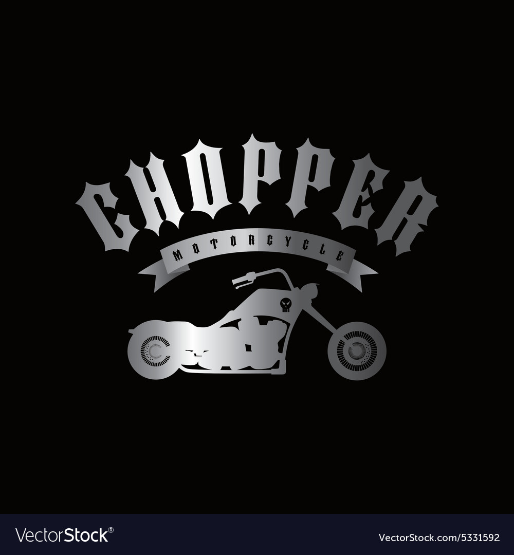 Chopper motorcycle Royalty Free Vector Image - VectorStock