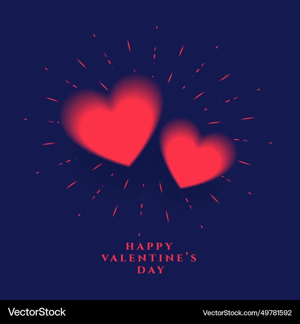 Happy valentines day event background with cute Vector Image