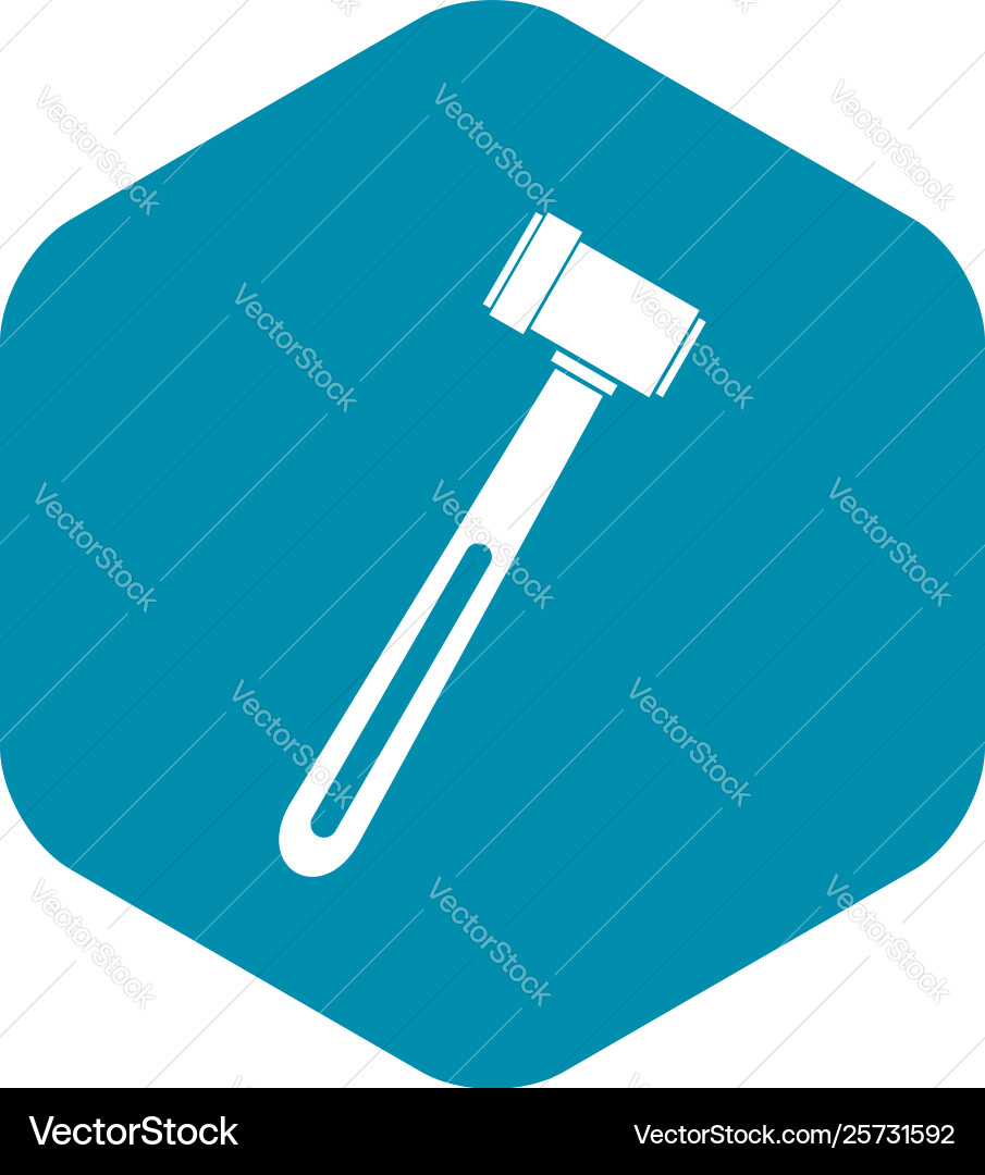 Medical hammer icon simple style Royalty Free Vector Image