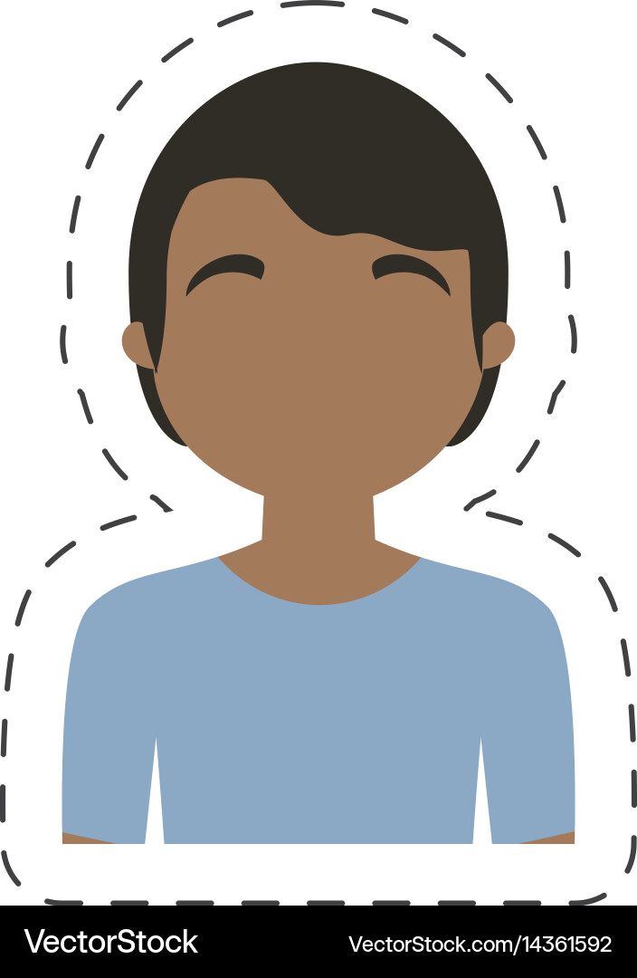 Portrait character man male Royalty Free Vector Image