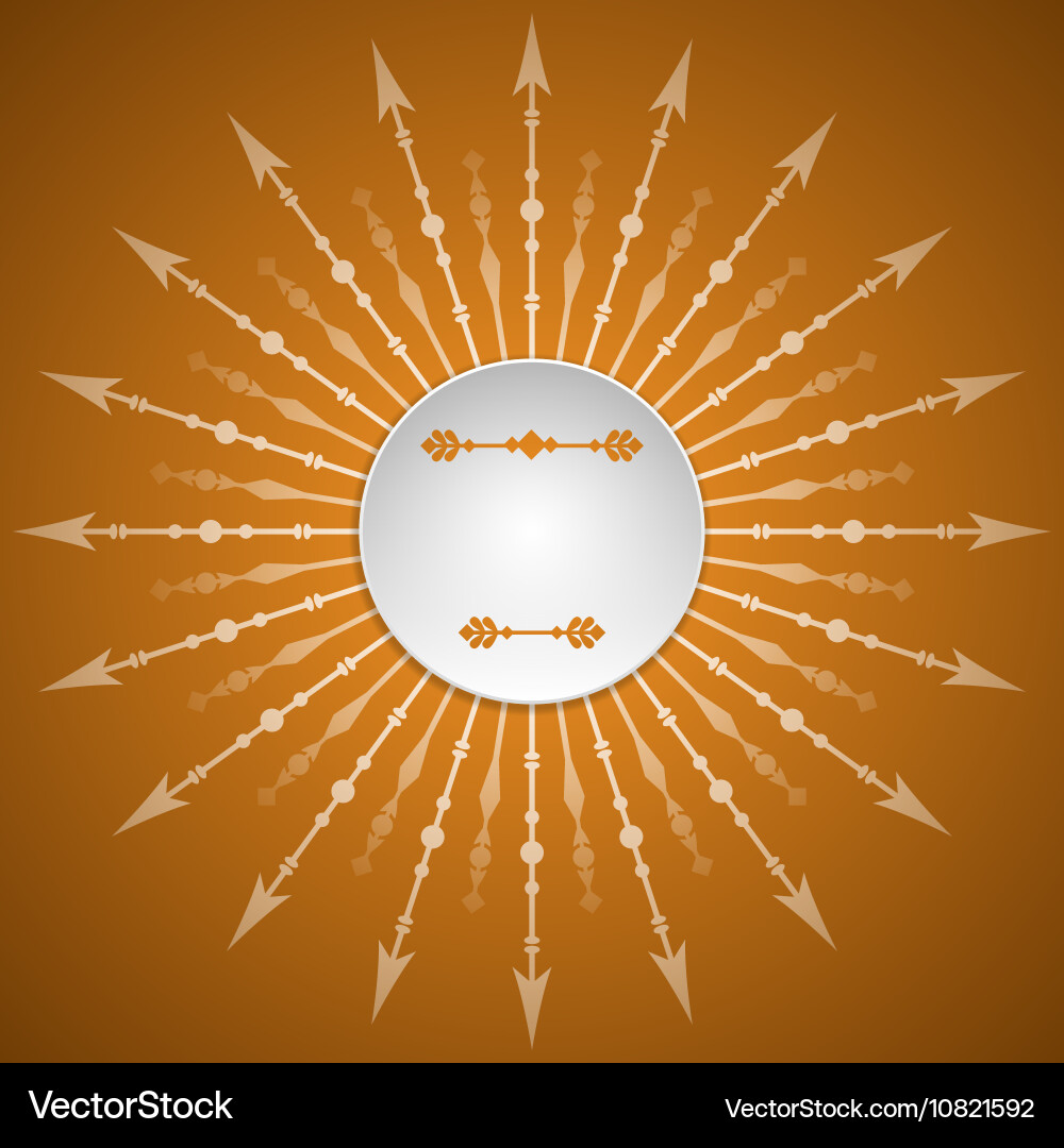 Template of paper round fram Royalty Free Vector Image