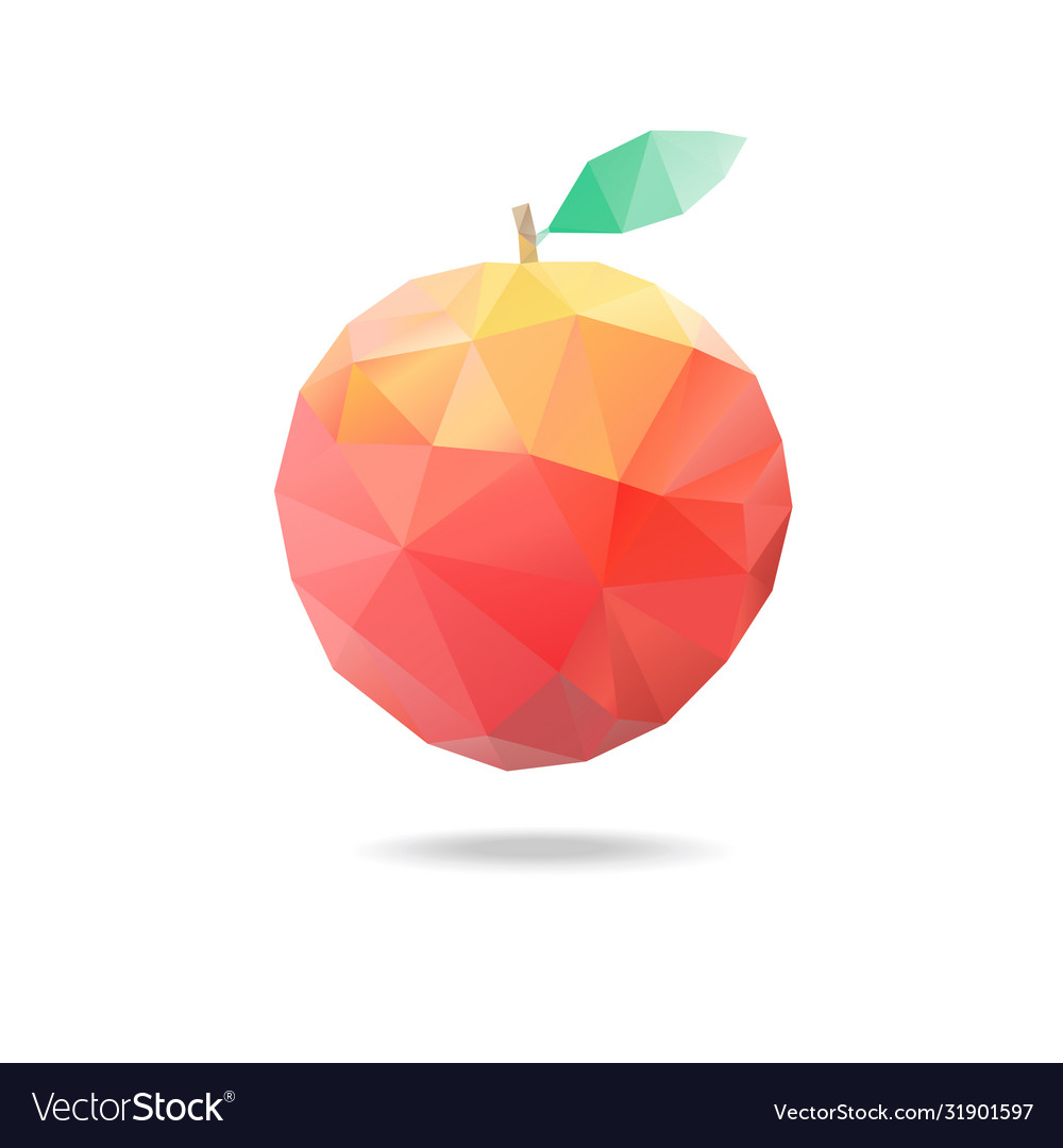 Apple triangles Royalty Free Vector Image - VectorStock