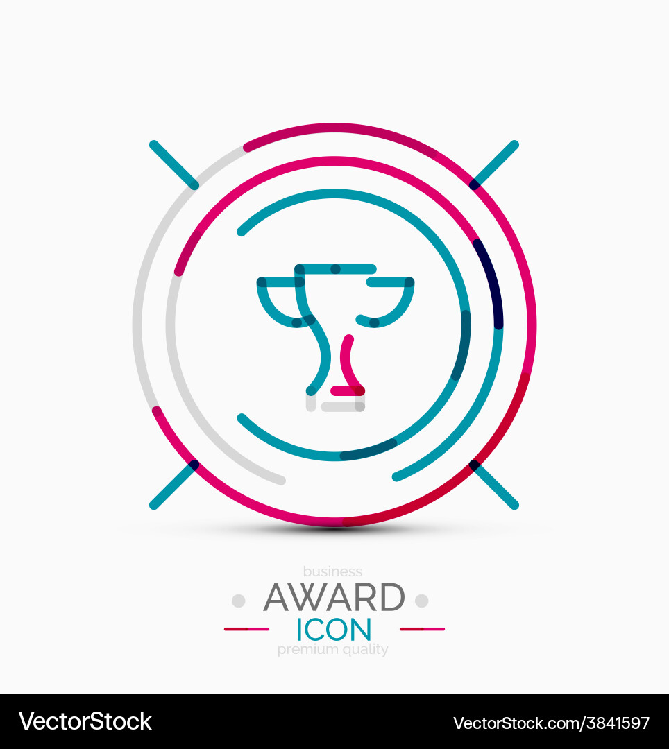 Award icon logo Royalty Free Vector Image - VectorStock