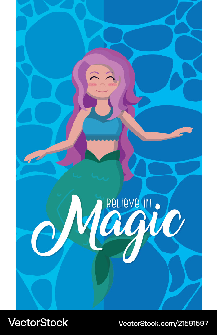 Believe in magic cartoons Royalty Free Vector Image
