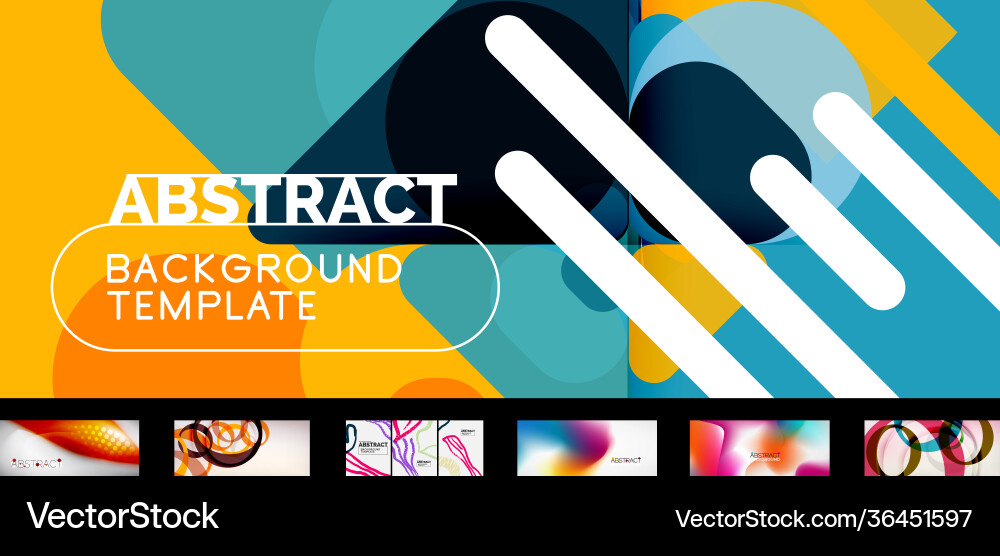 Clean minimal trendy wallpaper set Royalty Free Vector Image