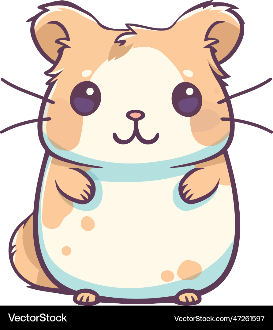 Little cute hamster icon Royalty Free Vector Image