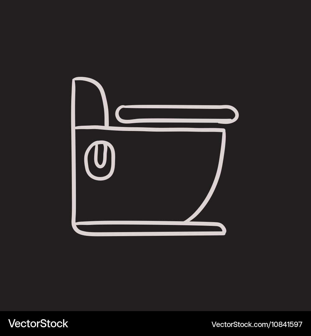 Toilet sketch icon Royalty Free Vector Image - VectorStock