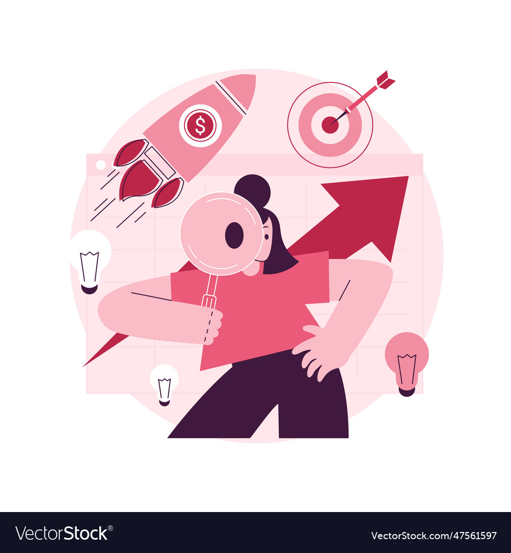 Vision statement abstract concept Royalty Free Vector Image