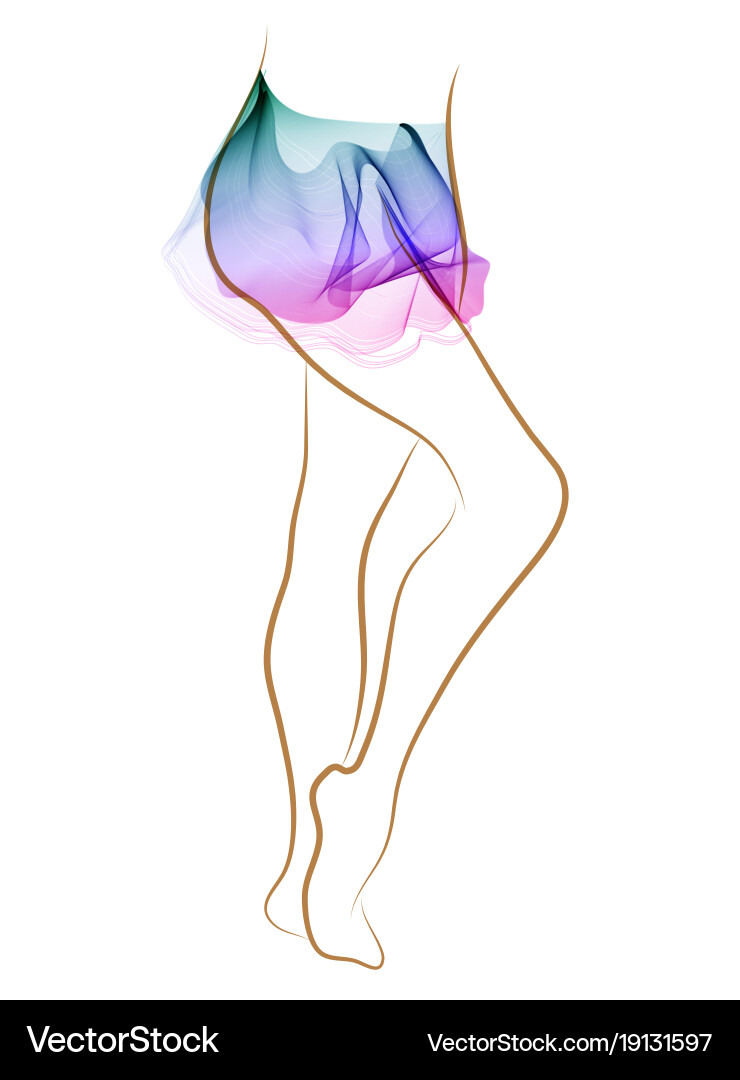Woman abstract legs Royalty Free Vector Image - VectorStock