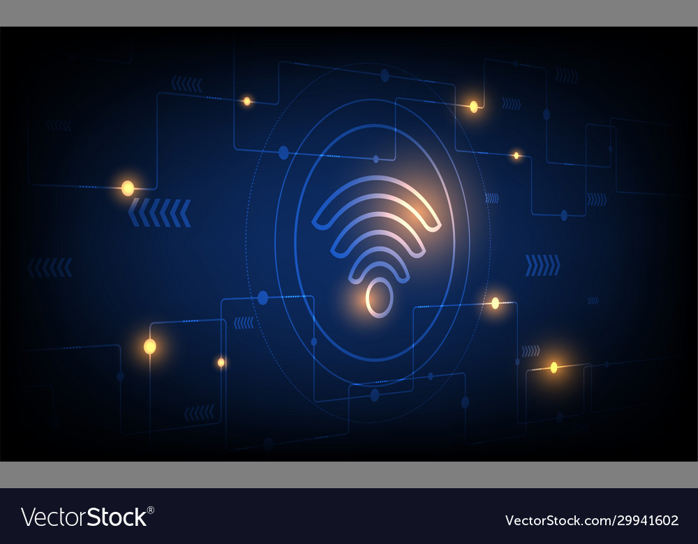 Abstract technology background communication Vector Image