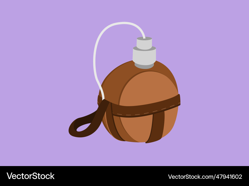 Graphic flat design drawing of stylized thermal Vector Image