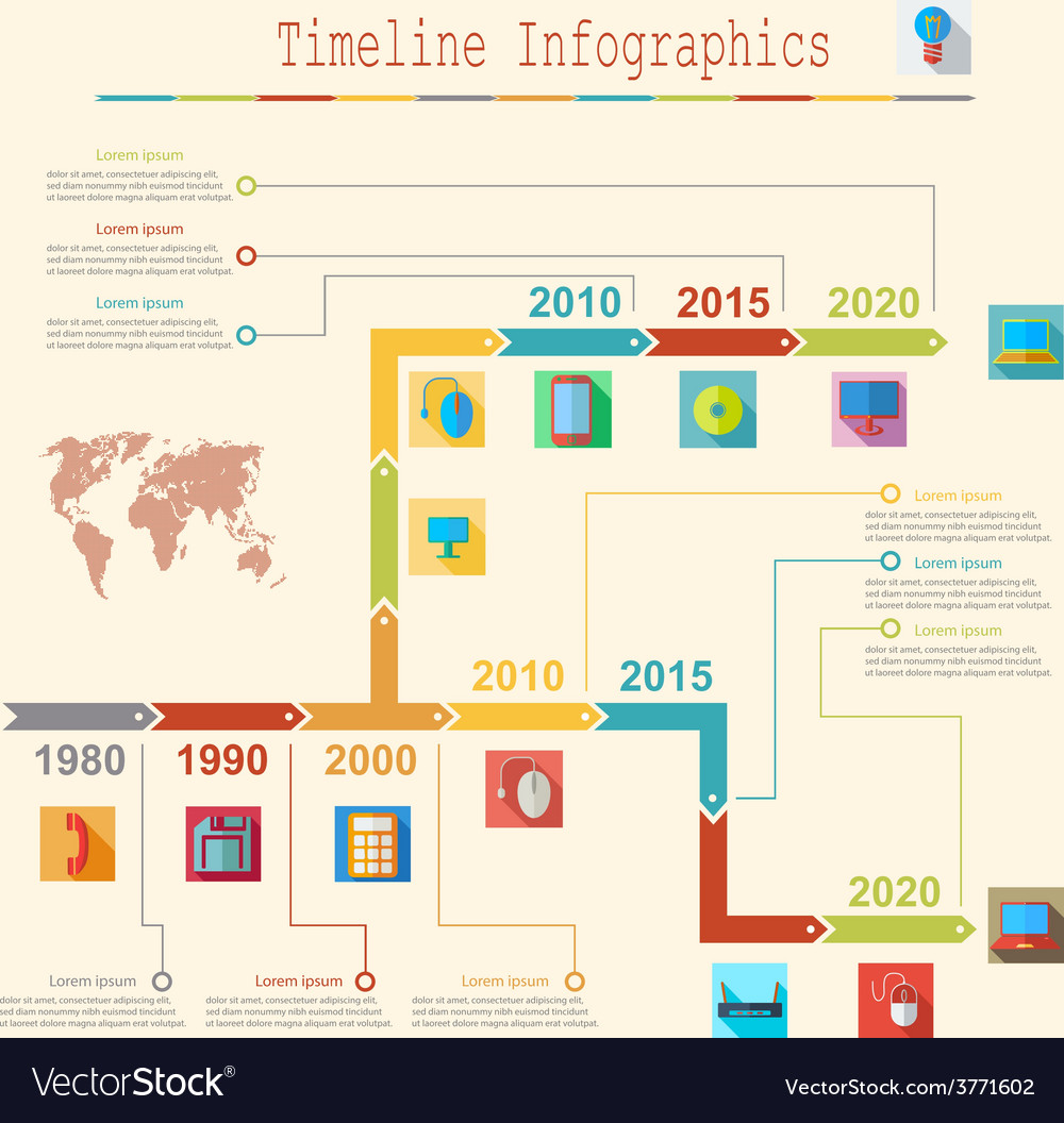 Infographic report templates in flat business Vector Image