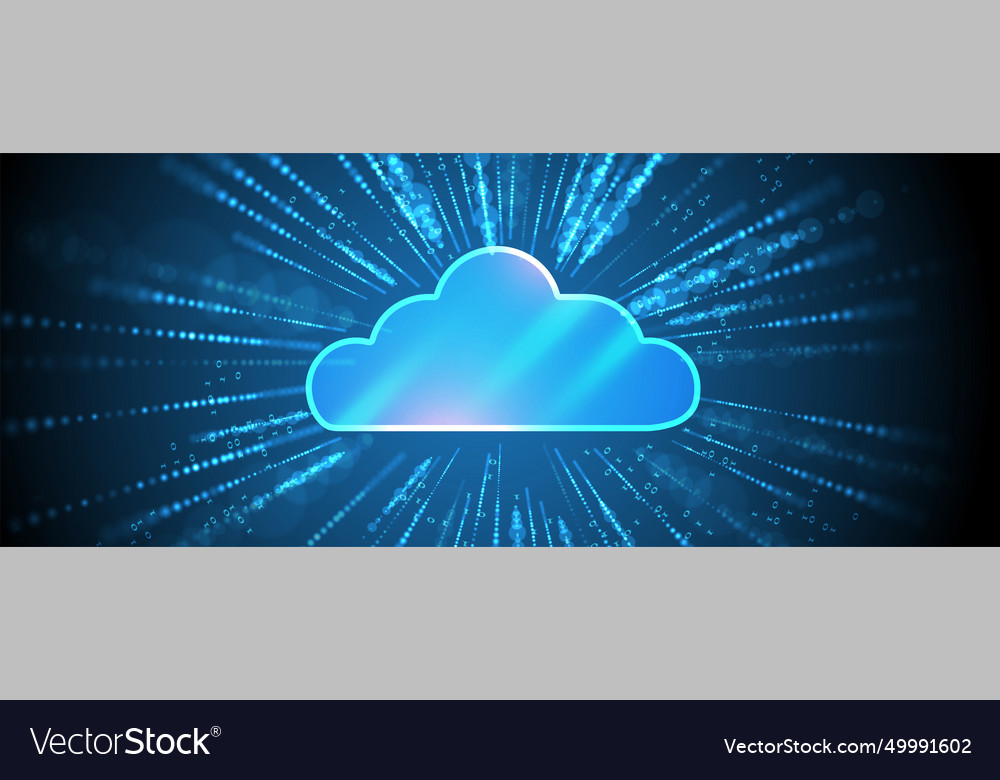 Modern cloud technology integrated digital web Vector Image