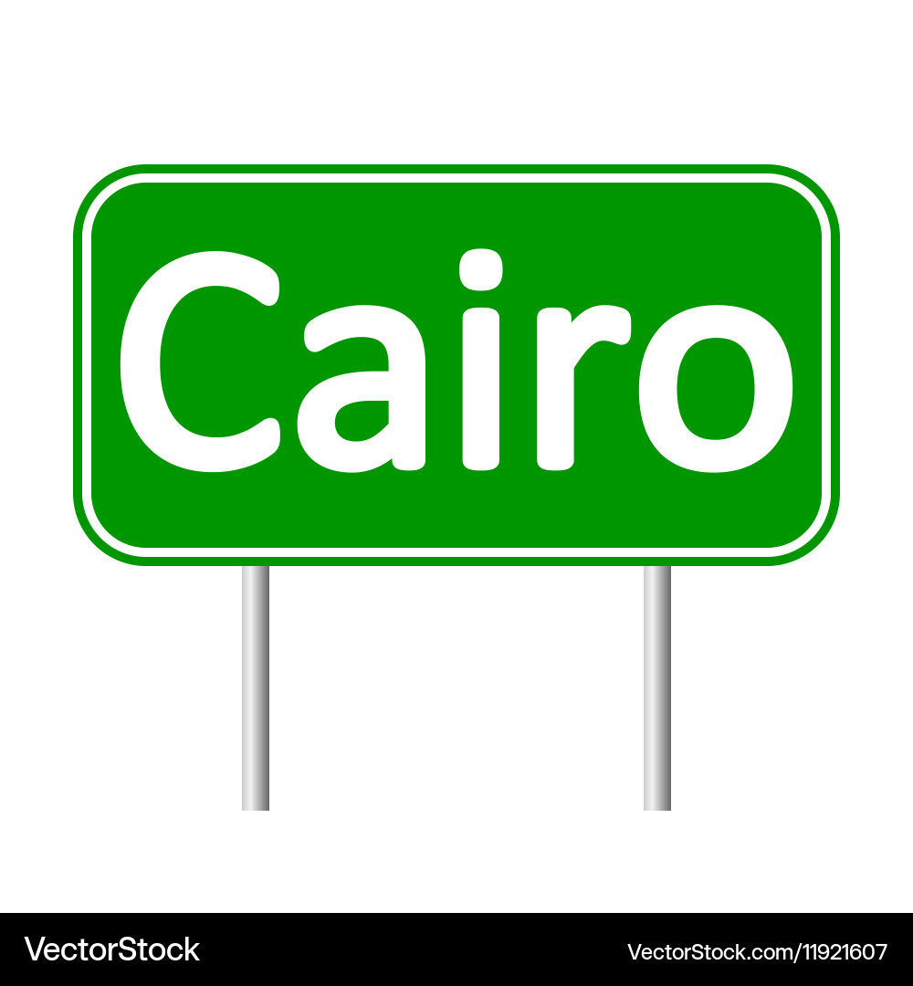 Alexandria road sign Royalty Free Vector Image