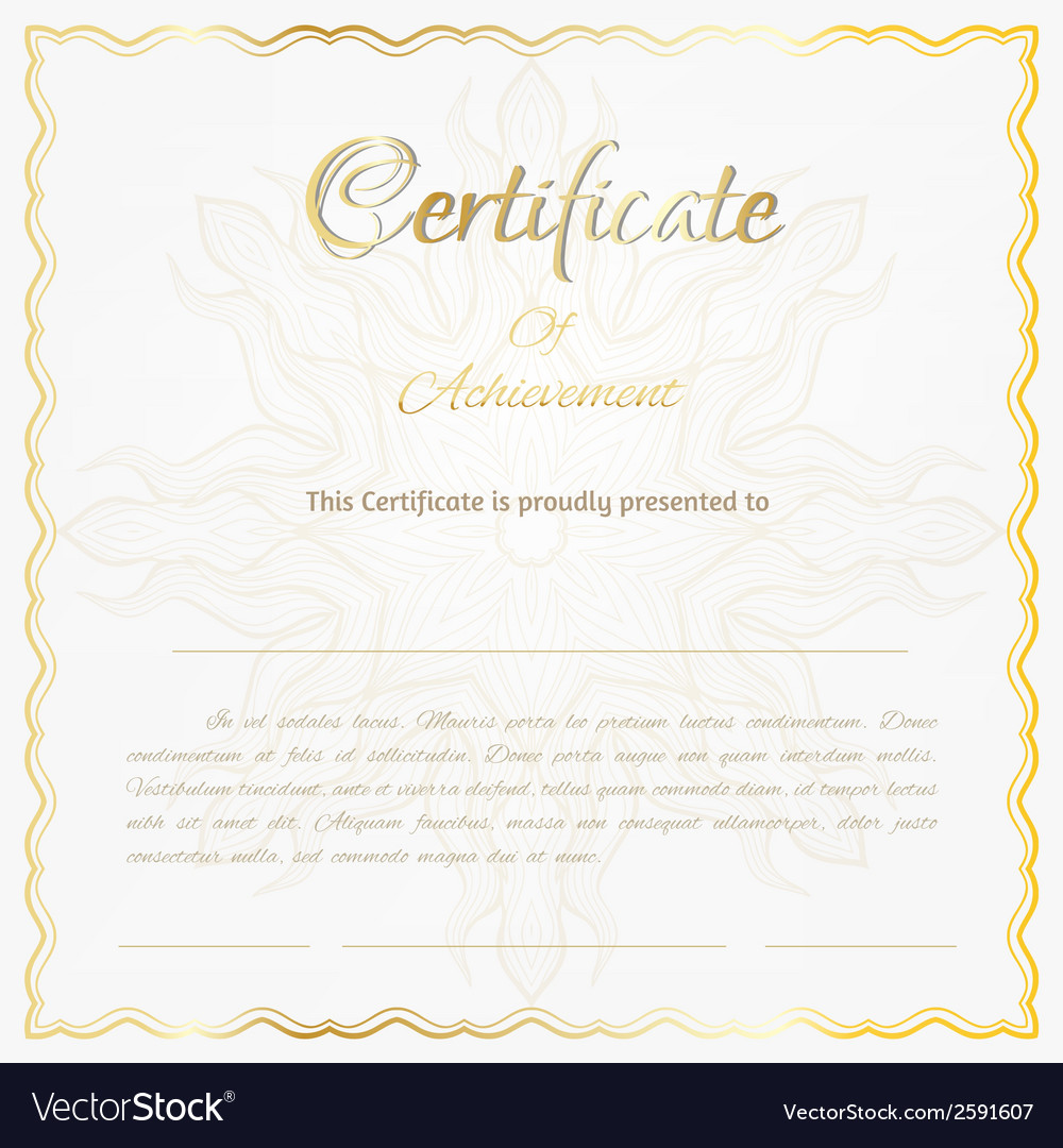 Certificate background Royalty Free Vector Image