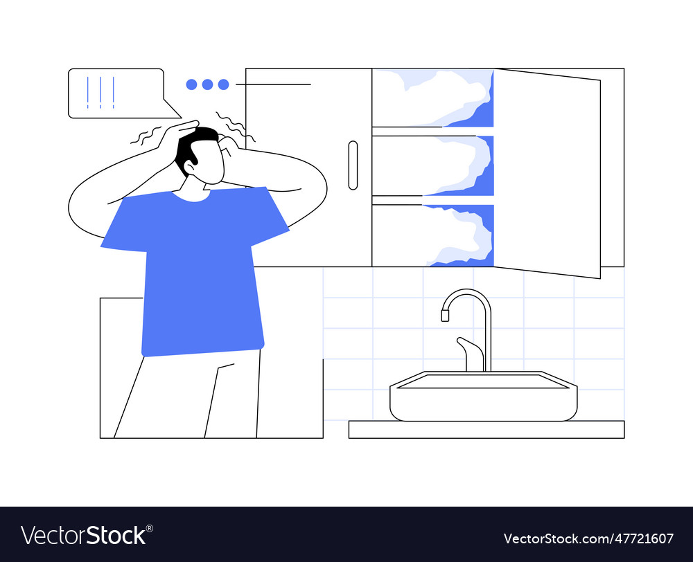 Mold problem abstract concept Royalty Free Vector Image