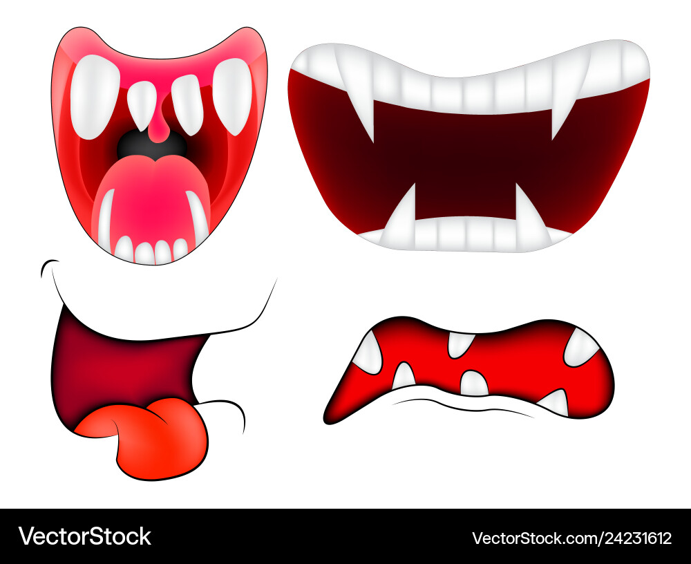 Cartoon Smile Lips Teeth | Lipstutorial.org