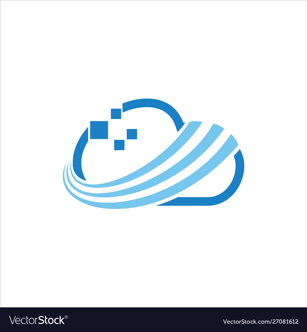 Cloud logo template Royalty Free Vector Image - VectorStock