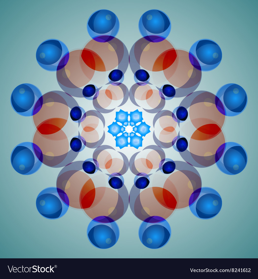 Fractal pattern abstract 3d Royalty Free Vector Image