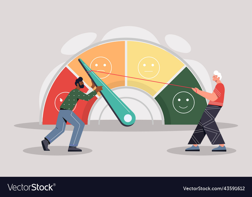Performance rating concept Royalty Free Vector Image