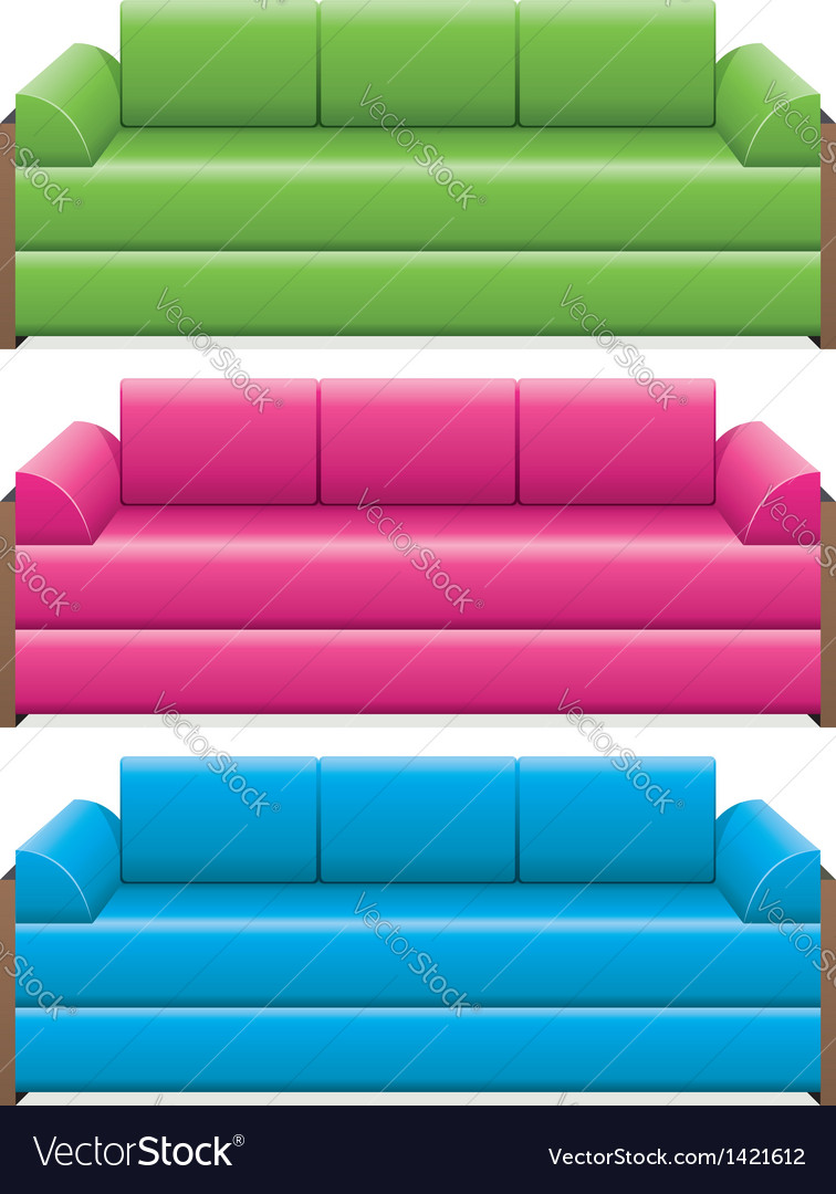 Sofas Royalty Free Vector Image - VectorStock