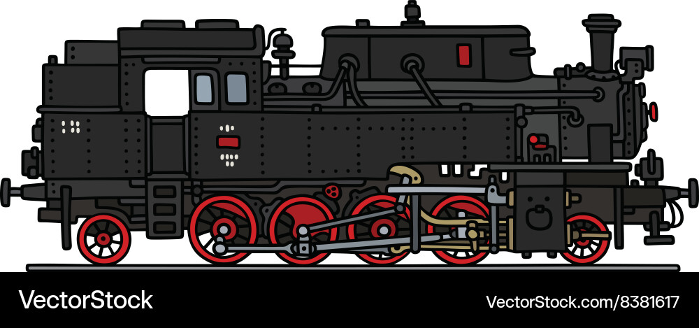 Classic steam locomotive Royalty Free Vector Image