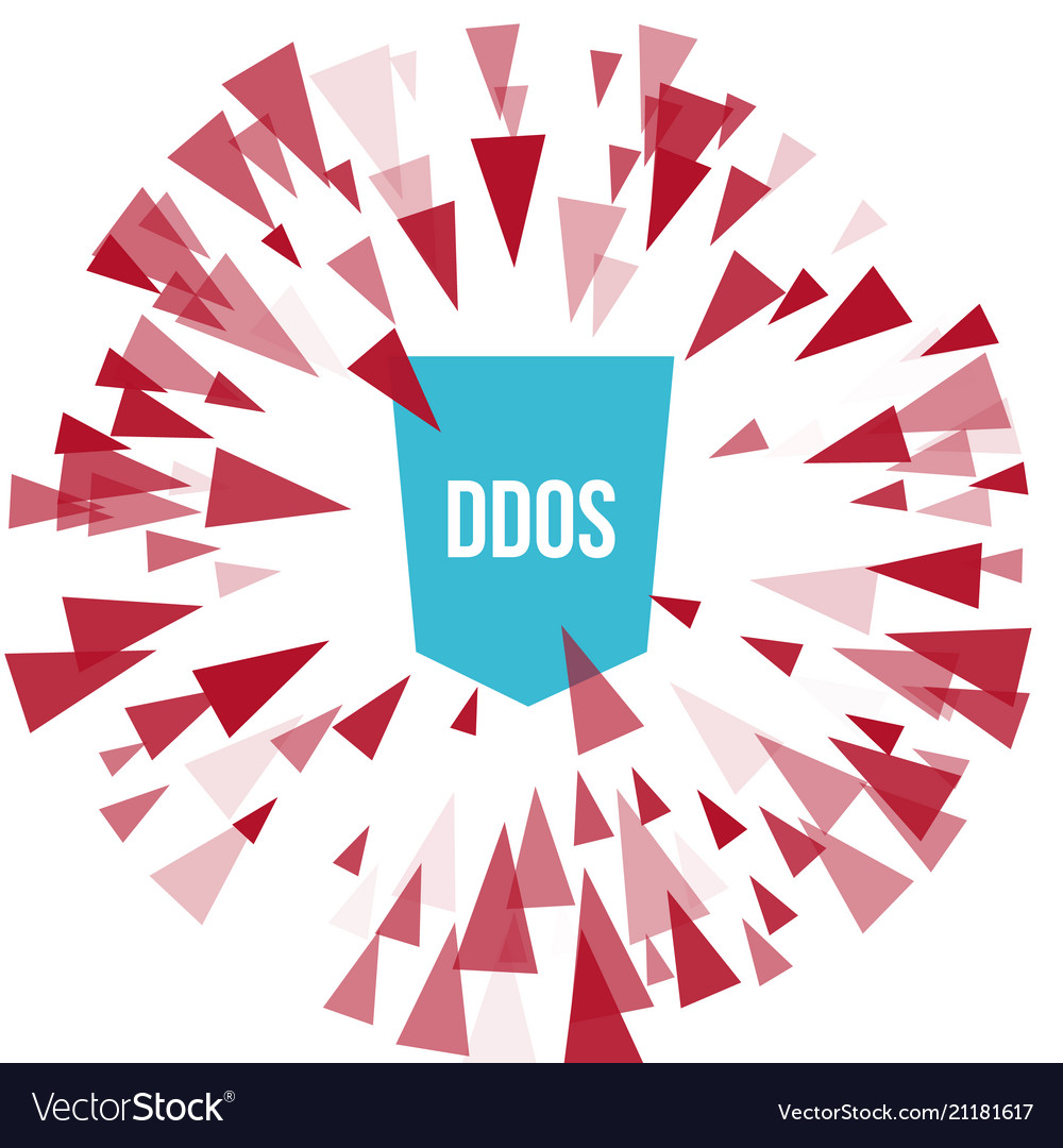 Hacker ddos attack protection Royalty Free Vector Image
